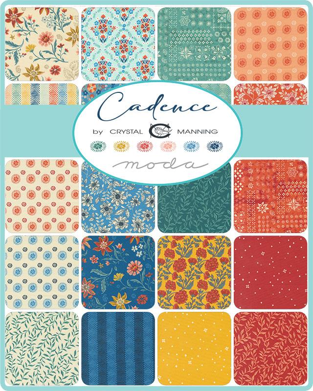Cadence Jelly Roll (40 x 2 1/2" Strips) by Crystal Manning for Moda Fa ...